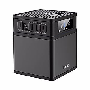 Portable Power Satation, imuto 138.3Wh Mini Solar Battery Generator with 110V AC Outlet (Sold Separately) Emergency Laptop External Battery Backup Electric Solar Generator Camping TV Freezer Projector