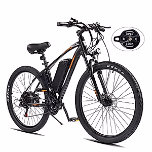 PEXMOR Electric Bike for Adults, Ebike Electric Bicycle for Adults 500W 48V 13AH Removable Battery, 20MPH 27.5" E Bike Electric Mountain Commuter Bike, 21 Speed Gear, Suspension Fork, UL Certified