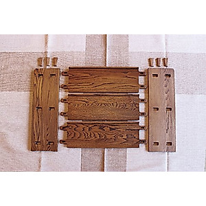 オークヴィレッジ Oak Village 50014-11 Assembly Shelf, 3 Tiers, Brown, Width 25.6 x Depth 8.1 x Height 24.7 inches (65 x 20.5 x 62.8