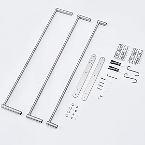 Bath Towel Bar 3-Tiers with Hook 30-Inch 304Stainless Steel Wall Towel Rack for Bathroom Wall Mounted Towels Shelves,Towel Ladder Holder Brushed Finished (Silver 2)