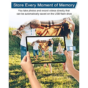 Sunany USB Flash Drive 256GB, Photo Stick Memory External Data Storage Thumb Drive Compatible for Phone, Pad, Android, PC and More Devices (Blue)