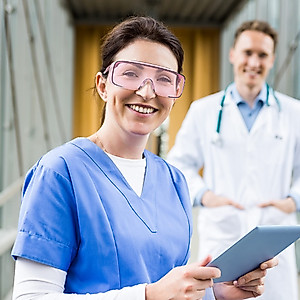 MEIGIX Safety Glasses Anti Fog Goggles Protective Eyewear Blue Light Blocking Anti Dust UV Protection Glasses For Men Women (pink)