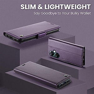 Taneny for Oneplus Nord N30 5G Case,[RFID Blocking] PU Leather Wallet Flip Folio Case with Card Holder Kickstand Shockproof Phone Cover for Oneplus Nord N30 5G 2023 (Purple)