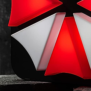 Numskull Resident Evil Umbrella Corp Lamp Wall Light - Ambient Lighting Gaming Accessory for Bedroom, Home, Study, Office, Work - Official Resident Evil Merchandise