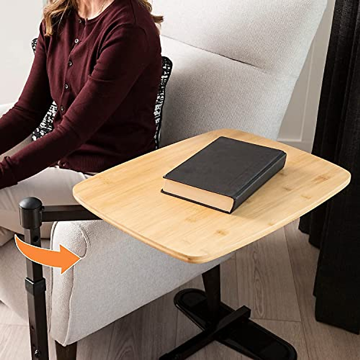 Able Life Universal Swivel TV Tray Table, Portable Laptop Desk, Adjustable Couch Desk for Computers