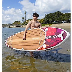 NIXY Newport G5 Inflatable Paddle Board | High-Performance, Durable, and Lightweight SUP for All Skill Levels with Welded Seams and 300 lbs. Capacity. (BoraBora)