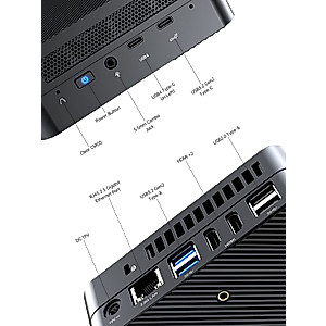 MINISFORUM UM690 Slim Mini PC,AMD Ryzen 9 6900HX Mini Desktop Computer AMD Radeon 680M 32GB DDR5 1TB PCIe4.0 SSD, Support 8K@60Hz HDMI 2.1/DP1.4/USB4 Output,4xUSB 3.2 Type A,Wifi6E&BT5.3