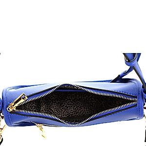 Womens Girls Minimal Vintage Retro Small Vegan Leather Shoulder Bag Purse Wallet Set (zBlack)