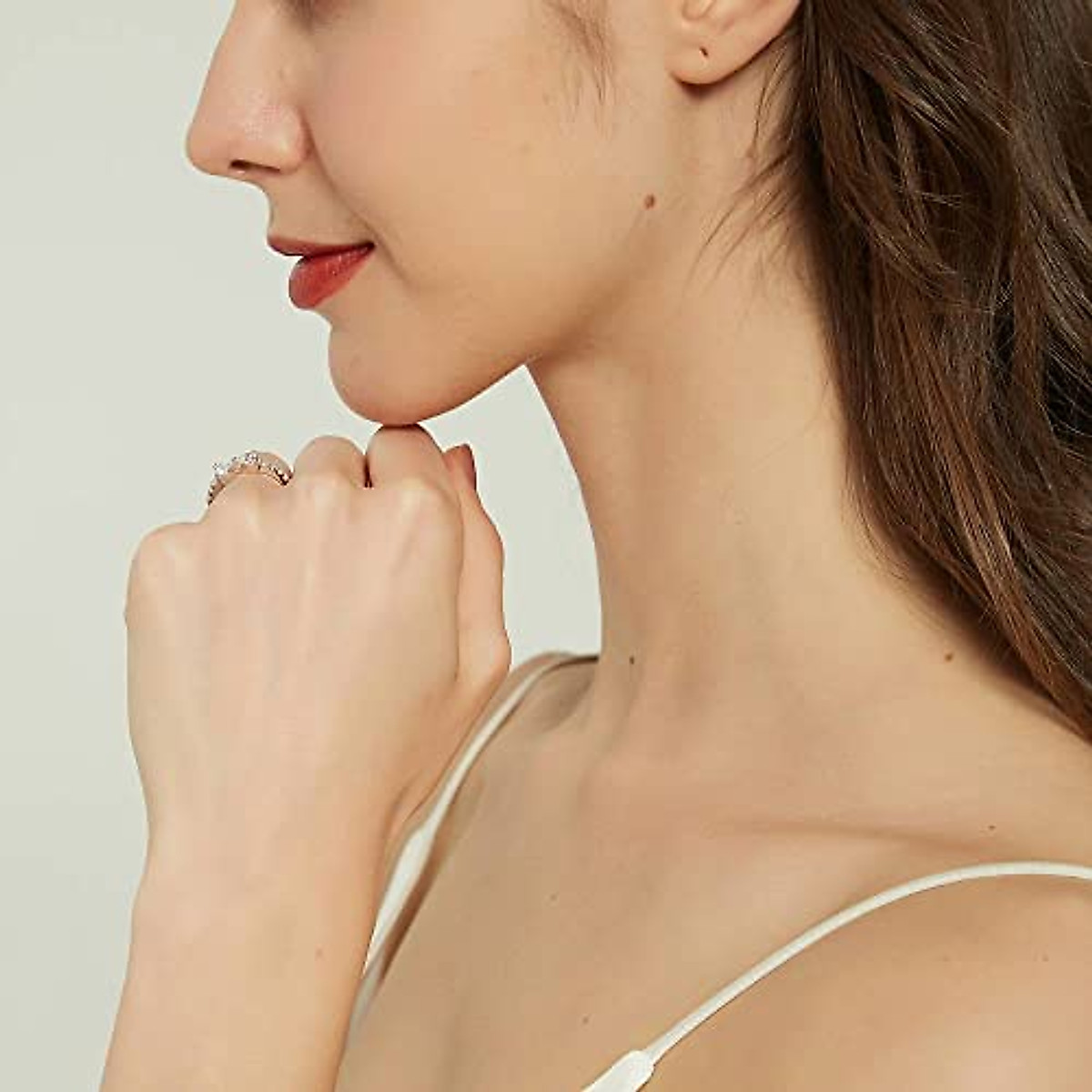 BERRICLE Sterling Silver Bow Tie Cubic Zirconia CZ Heart Fashion Ring for Women, Rhodium Plated Size 7