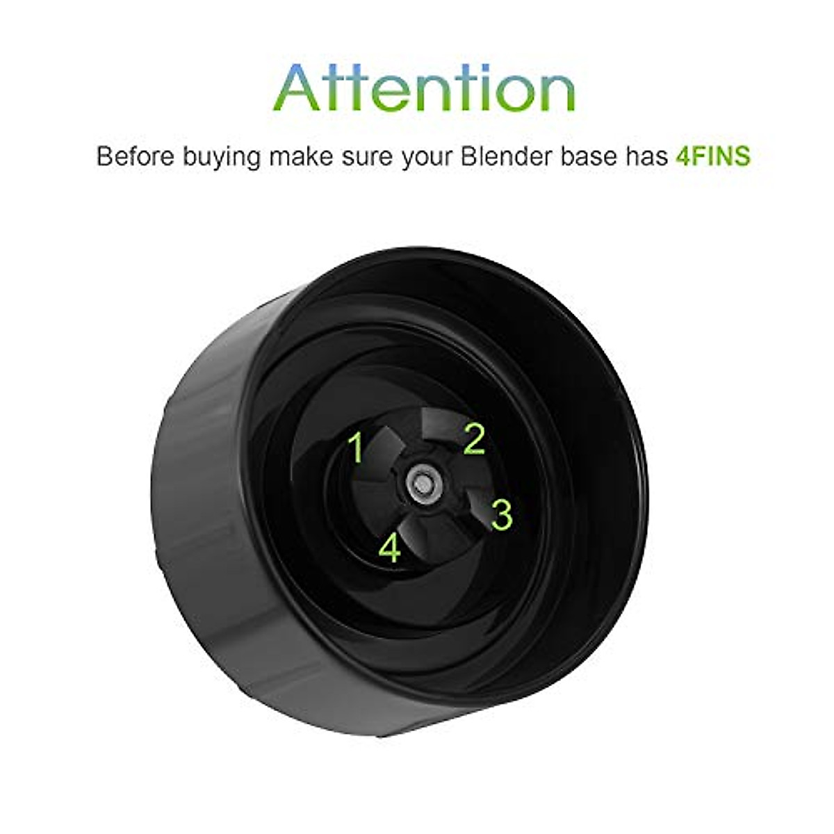 URSUMER Replacement Parts for Magic Bullet - 250W Magic Bullet Blade 2 PACK with 4 Rubber Gaskets, Replacement Magic Bullet Accessories for Model MB1001