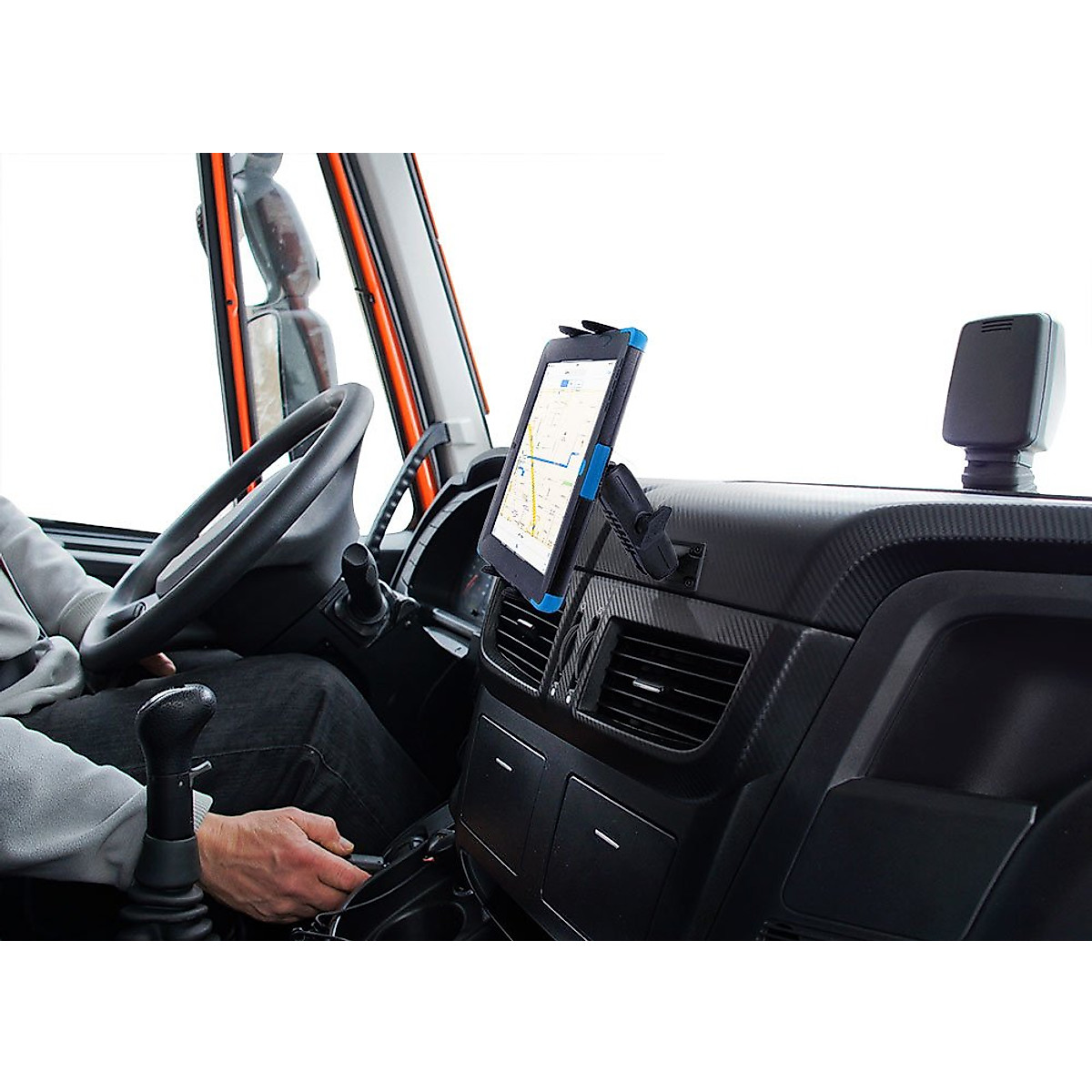 ARKON Mounts - Heavy Duty Drill Base Tablet Mount Secure Grip Versatile Compatibility Professional-Grade Durability Easy Installation Sturdy Tablet Mount | Fits iPad and Samsung Tablets