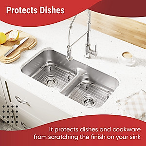 Sink Protector for Kitchen Sink Fits 12x14, Stainless Steel Sink Protector, Sink Bottom Grid