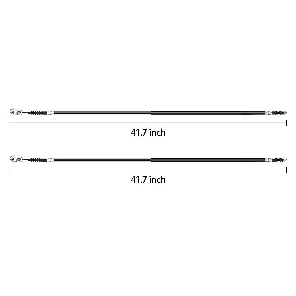 10L0L Golf Cart Brake Cable Set for Club Car DS 2000-up, 42inch Brake Cable Kits Suitable for Driver & Passenger Side, OEM# 102022101