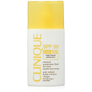 Clinique Spf 50 Mineral Sunscreen Fluid for Face, 1 Ounce