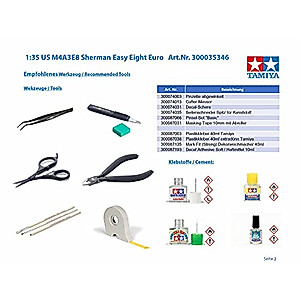 Tamiya 35346 1/35 US Medium Tank M4A3E8 Sherman Plastic Model Kit