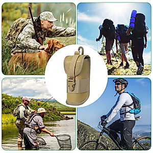 BRAVECOW Portable 1000D Nylon Eyeglasses Case with Buckle Hard Shell Sunglasses Shockproof Protective Outdoor Storage Box (Black)