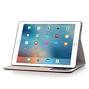 TechCode iPad 10.2in Cover, Luxury PU Leather Folio Stand Case for iPad 7th/8th/9th Gen, Magnetic Smart Protective Case with Auto Sleep/Wake, Yellow