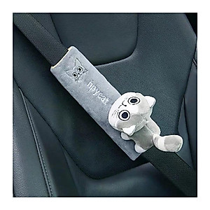 ZJDU Car Seat Belt Cover Shoulder Strap Harness Cushion Cartoon Car Styling Seatbelt Shoulder Protector Auto Neck Support Cushion Pad (Color Name : Beige Bear)