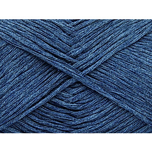 Lot of 4 x 100gr Skeins Ice Yarns Natural Cotton (100% Cotton) Yarn Jeans Blue