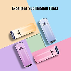 MICLAXYS 8 Pack Sublimation Tumblers 20 Oz Skinny Straight, Stainless Steel Sublimation Tumblers Blank, Individually Gift Boxed, Insulated Tumbler Sublimation (8)