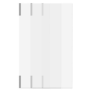 Origami Magnetic Shelf Liners (29" L x 10.5" W) for R3 Series 3 Tier Storage Units with Magnetic Tabs, Easy Clean Plastic Surface, Pack of 3 - Clear