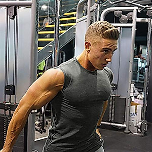 COOFANDY Men's Mesh Active Athletic Tech Tank Top - Workout & Training Activewear