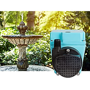 Little Giant 3E-12N, 115-Volt, 1/15 HP 500 GPH Oil-filled Direct Drive In-Line or Submersible Pump with 6-ft. Cord, Blue, 503103