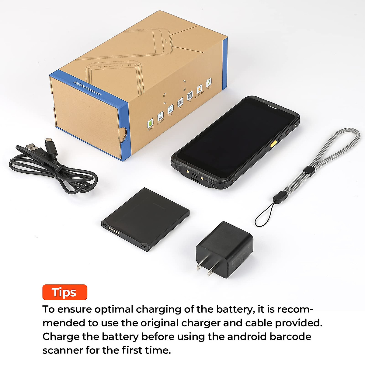 2023 Newest Android Barcode Scanner, Android 11, Mobile Handheld Computer, Wi-Fi 6 MUNBYN Rugged PDA Data Terminal SE4710 Zebra Scanner, 1D 2D QR Barcode Scanner with Case for Retail Warehouse Scanner