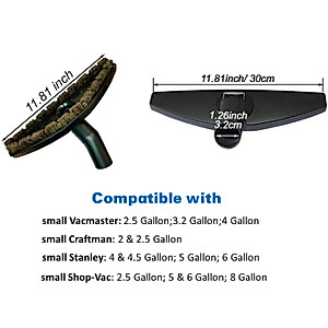 Vacuum Attachments for Dyson V6/ Ball Animall 2, 3/ DC33 DC39 DC41 DC56 DC59 DC65 DC07 DC14 - Horse Hair Articulating Hard Floor Tool - Vacuum Accessories for Home & Car Cleaning