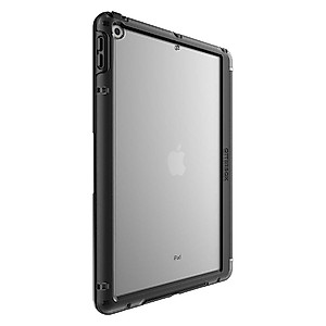 OtterBox SYMMETRY FOLIO SERIES Case for iPad 7th, 8th & 9th Gen (10.2" Display - 2019, 2020 & 2021 version) - STARRY NIGHT (CLEAR/BLACK/BLACK PU/DARK GREY MICROSUED), Magnetic Sleep/Wake Cover