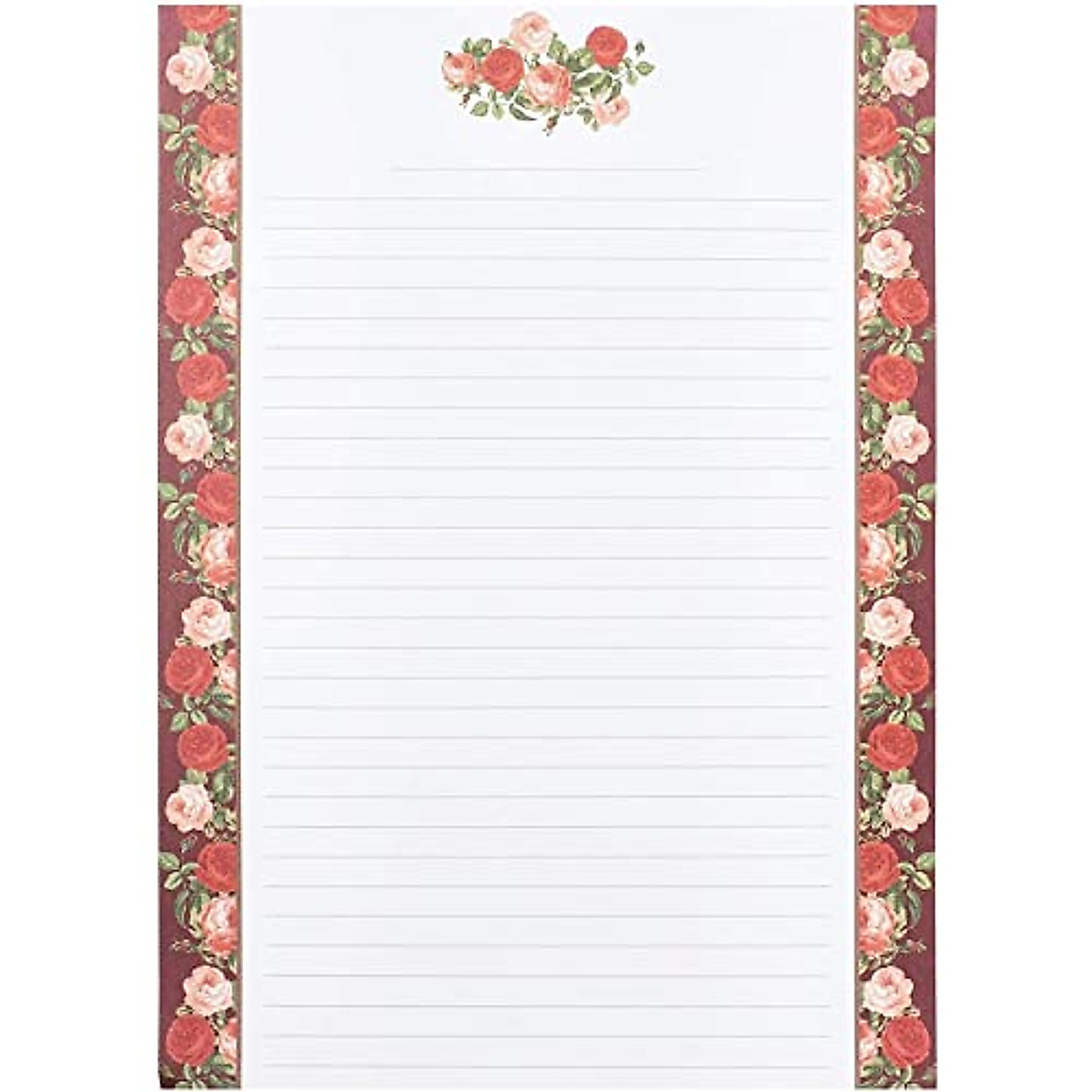 Paper Junkie 60 Sheets Vintage Floral Stationary with 30 Envelopes, Letter Writing Paper for Poems, Thank You Notes, Pen Pal, Scrapbook, Calligraphy (6 Designs, 10.2 x 7.25 In)