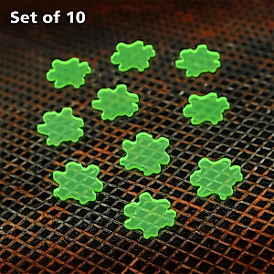 LITKO Acid Splatter Tokens | Hazardous Spill | Nuclear Splash | Fluorescent Green | 10 Pack