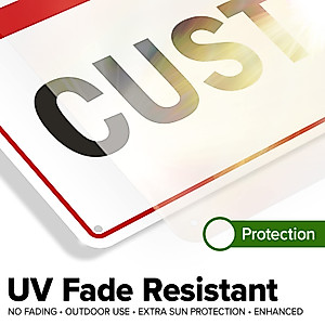 Custom Sign, Custom Sign for Business, Indoor/Outdoor use. 10x14 Inches, Rust Free .040 Aluminum, Fade Resistant, Made in USA by My Sign Center (Header)