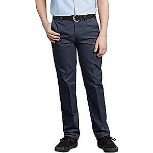 Dickies boys Flexwaist Slim Stretch pants, Dark Navy, 10 US