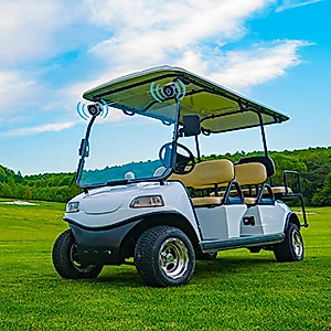 Herdio 4 Inches Heavy Duty Waterproof Boat Marine Bluetooth Speakers Surface Mounted for Camper Skid Steer ATV UTV RZR Golf Cart Tractor