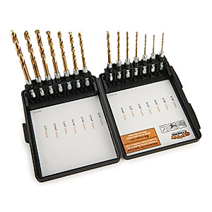 Montana Brands MB-64340 14 Piece Titanium Coated Drill Bit Set