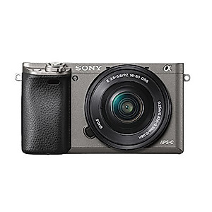 Sony Alpha a6000 Mirrorless Digital Camera with 16-50mm Lens, Graphite (ILCE-6000L/H)
