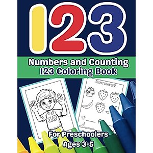 Numbers and Counting - 123 Coloring Book (Coloring Books)