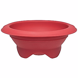 HIC Kitchen Rose Levy Beranbaum’s Baking Bowl Double Boiler, European-Grade Silicone, Red, 1.5-Quarts (6-Cups) Capacity