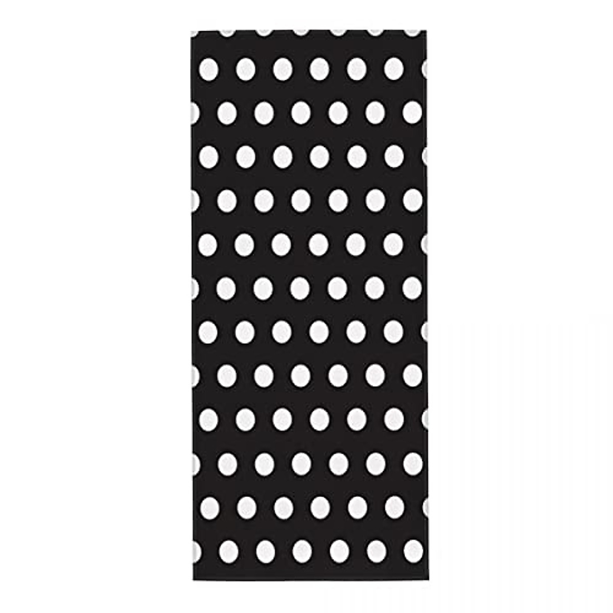 Fingertip Towels, Black and White Polka Dot Hand Towel, Dish Towel 12" X 27.5"