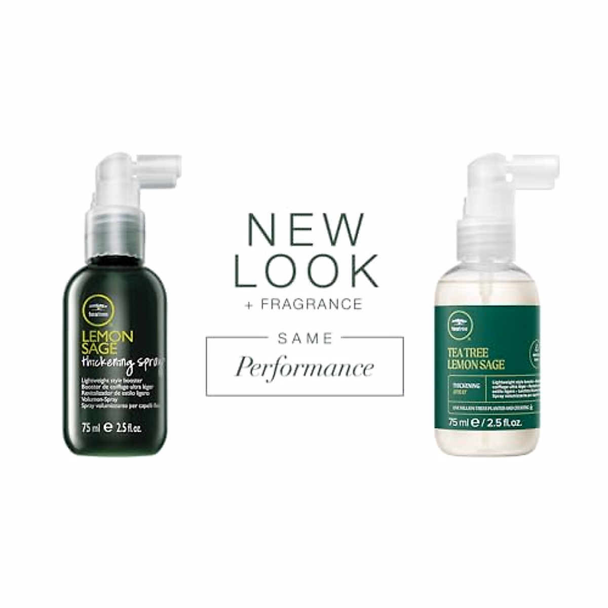 Tea Tree Lemon Sage Thickening Spray, Builds Body + Boosts Volume, For Fine Hair, 2.5 fl. oz.