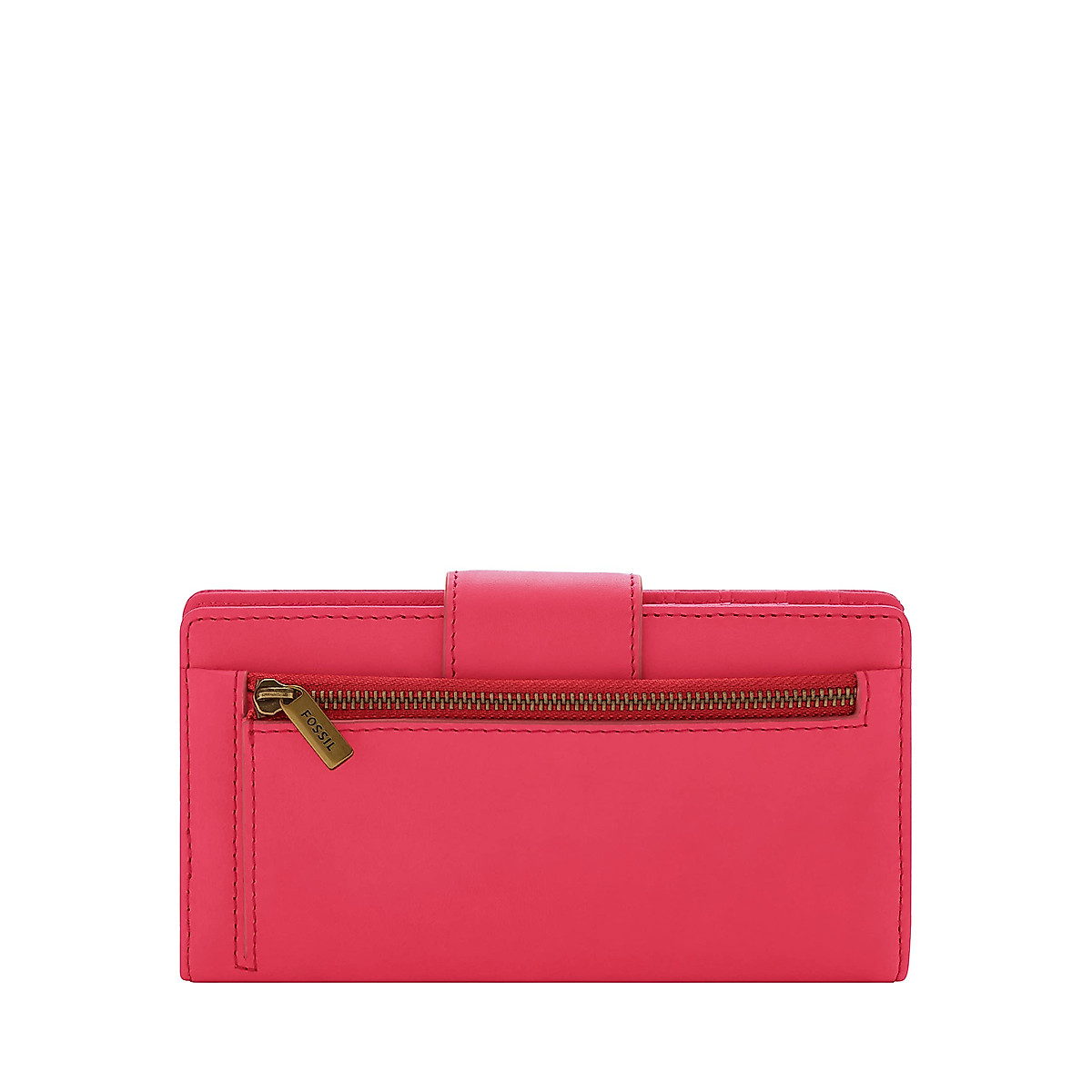 Fossil Logan Tab Clutch Wallet, Cherry Quilted