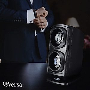 Versa Automatic Double Watch Winder for Rolexs - Black