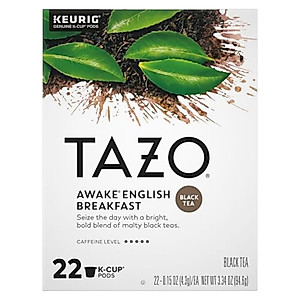 TAZO K-Cups for Bold Traditional Breakfast-Style Black Tea, 22 Tea Bags