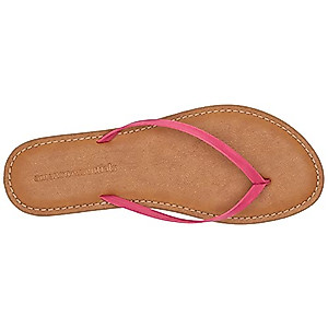 Amazon Essentials Women's Thong Sandal, Bright Pink, 7