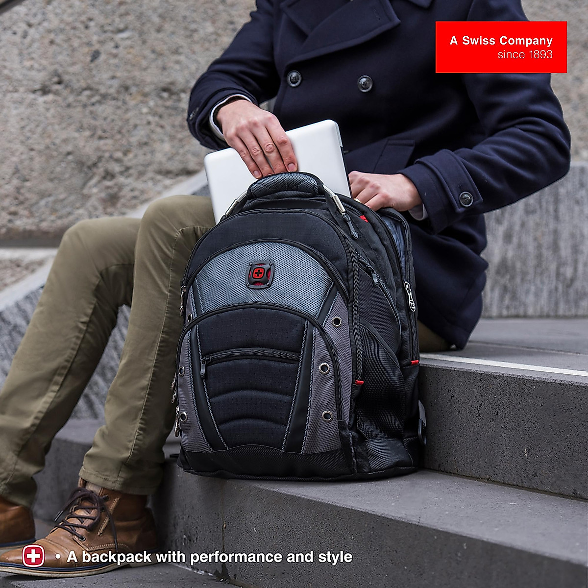 Wenger Synergy Backpack, Gray (GA-7305-14F00)