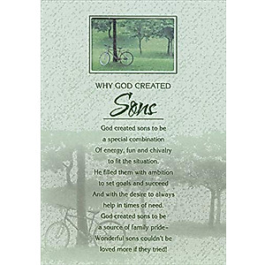 Designer Greetings Why God Created Sons Religious Birthday Card for Son