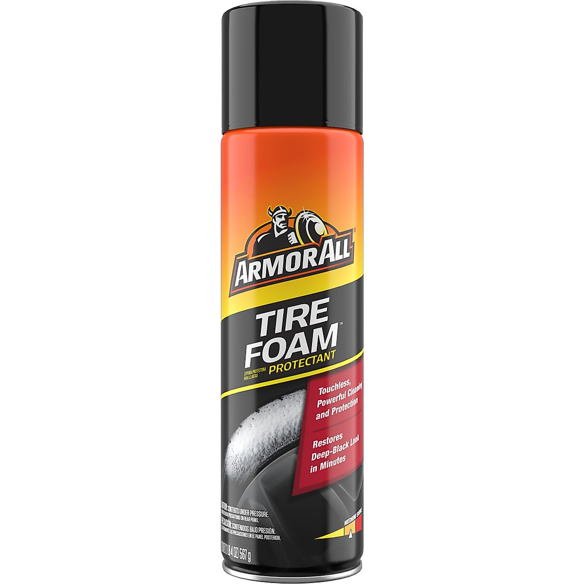 Tire Foam by Armor All, Tire Cleaner Spray for Cars, Trucks, Motorcycles, 20 Oz Each