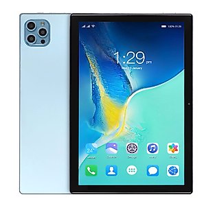 Yoidesu 10.1 Inch Tablet with Bluetooth Keyboard and Case, 5G WiFi Dual SIM Phone Call Tablet, 8GB RAM 256GB ROM, FHD Touch Screen, Octa Core CPU Gaming Tablet (US Plug)