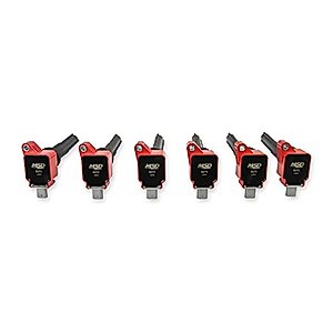 82706 MSD Ignition Coil - Ford EcoBoost - 3.5L V6 - Red - 6-Pack
